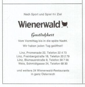 WIENERWALD – Ein Hendl aus Linz gackert in der Welt | Redaktion ...
